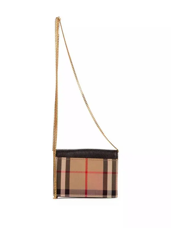 Burberry Crossbody Bag With Check Pattern