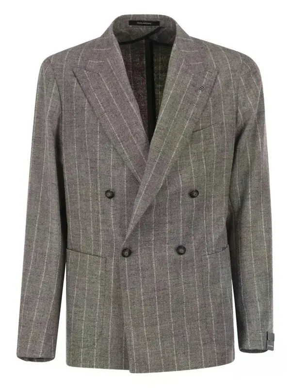 Tagliatore Pinstripe Blazer - Grey