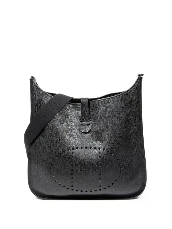 Hermès 2004 Evelyne Ii Perforated Shoulder Bag - Black