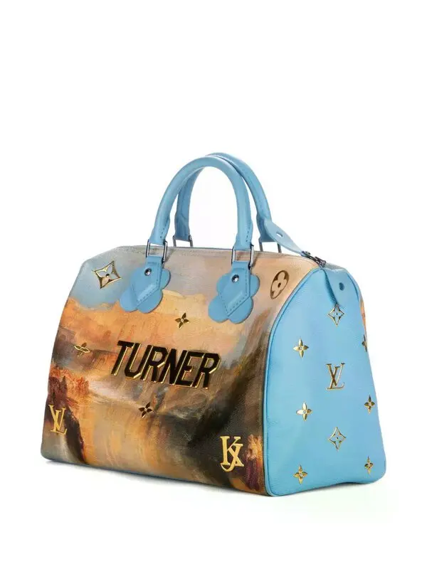 LOUIS VUITTON Limited Edition Jeff Koons Masters Turner Speedy 30 Tote Bag