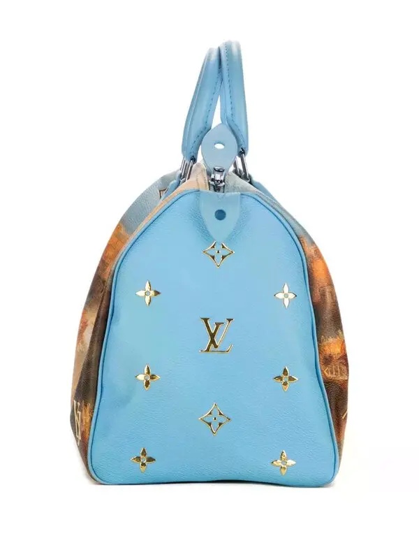 LOUIS VUITTON Limited Edition Jeff Koons Masters Turner Speedy 30 Tote Bag
