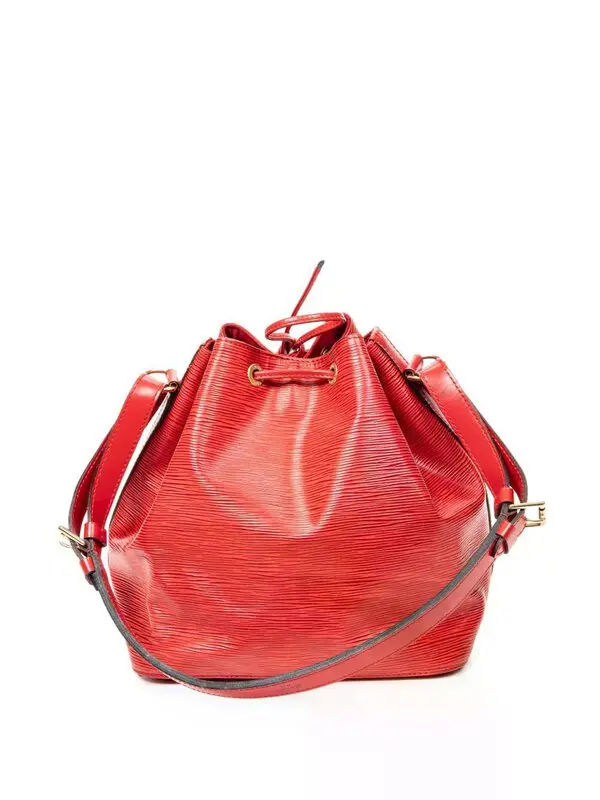LOUIS VUITTON 1995 Noe Pm Drawstring Bucket Bag - Red