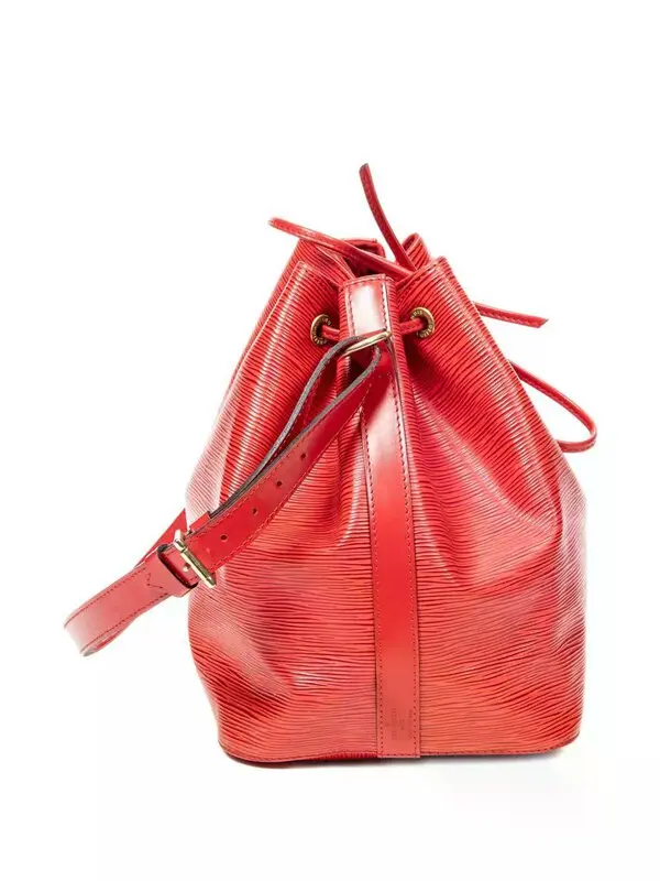 LOUIS VUITTON 1995 Noe Pm Drawstring Bucket Bag - Red