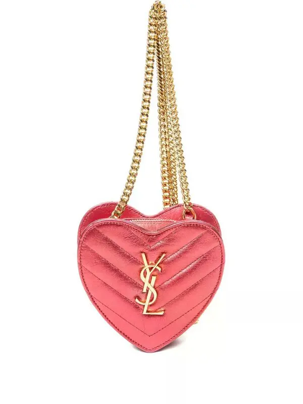 Saint Laurent 2000 Love Heart Crossbody Bag - Pink