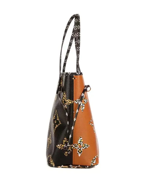 LOUIS VUITTON Monogram Leopard-print Tote Bag - Black