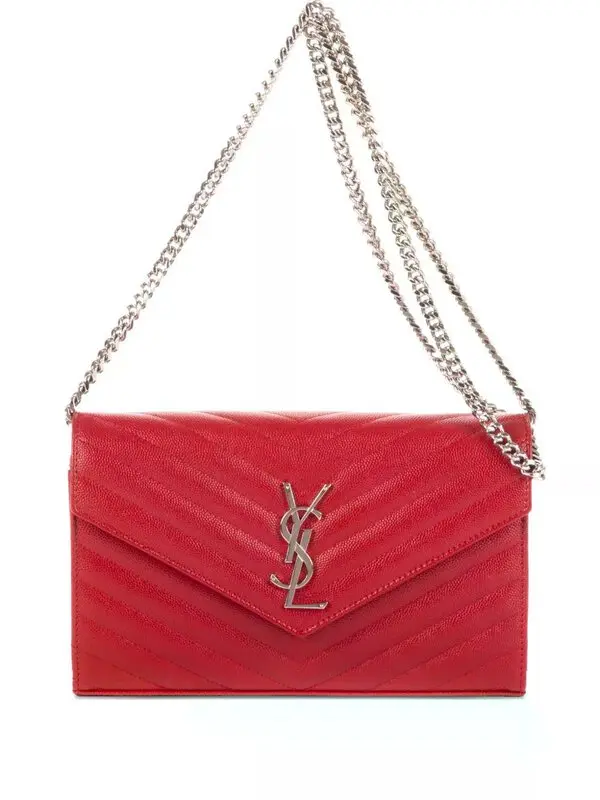 Saint Laurent 2010s Quilted Shoulder Bag - Red