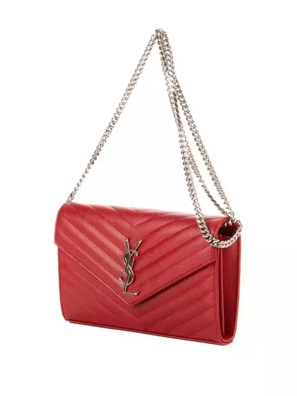 Saint Laurent 2010s Quilted Shoulder Bag - Red
