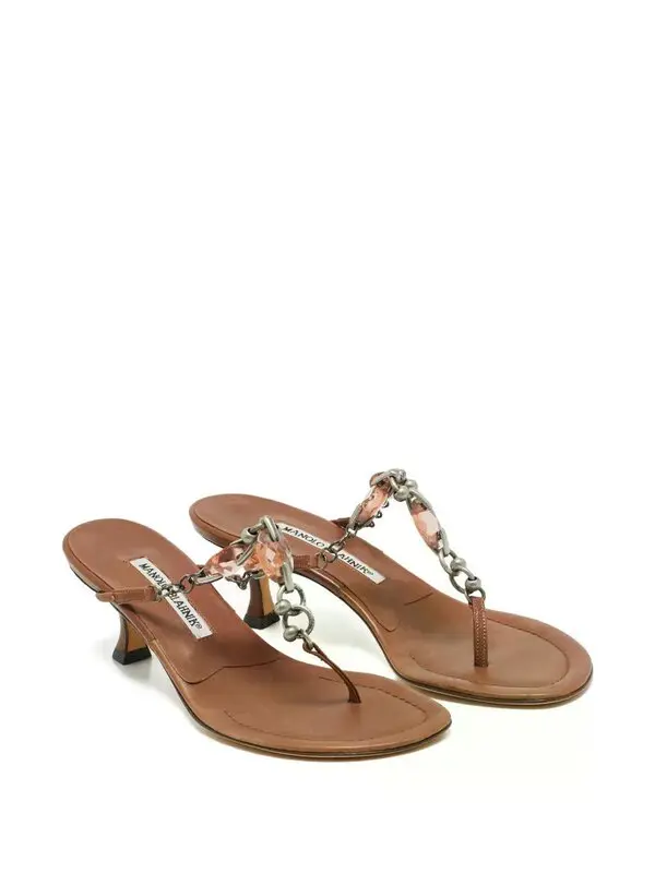Manolo Blahnik Crystal-embellished Sandals