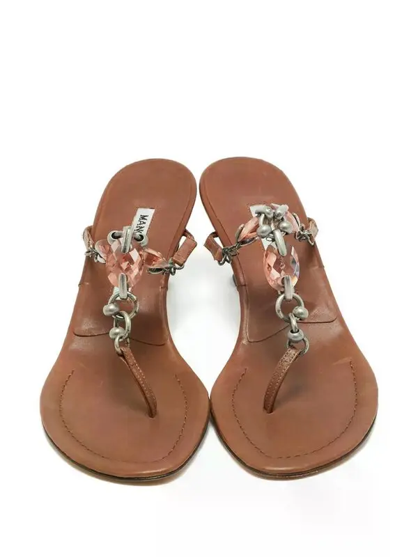 Manolo Blahnik Crystal-embellished Sandals