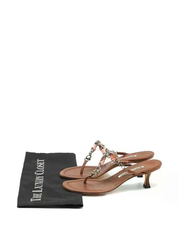 Manolo Blahnik Crystal-embellished Sandals