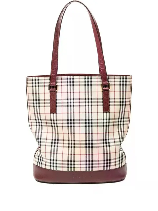 Burberry Check-patterned Tote Bag - Neutrals