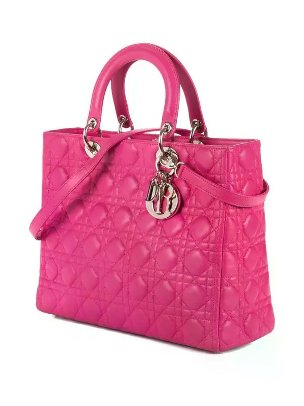 Dior Quilted Top-handle Bag