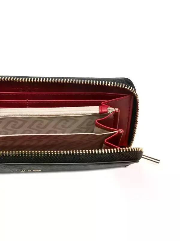 Liu Jo Logo-plaque Zip Wallet - Black