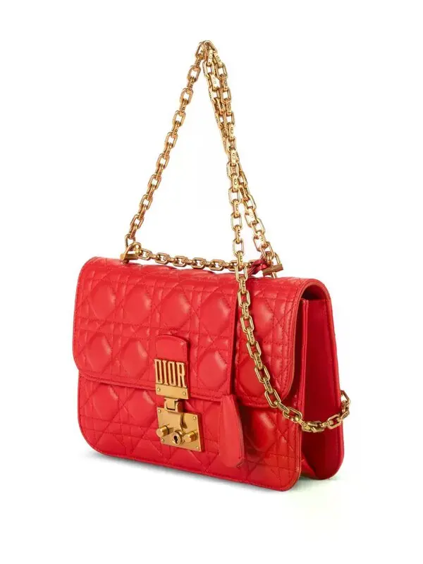 Dior Quilted Shoulder Bag With Chain Strap
