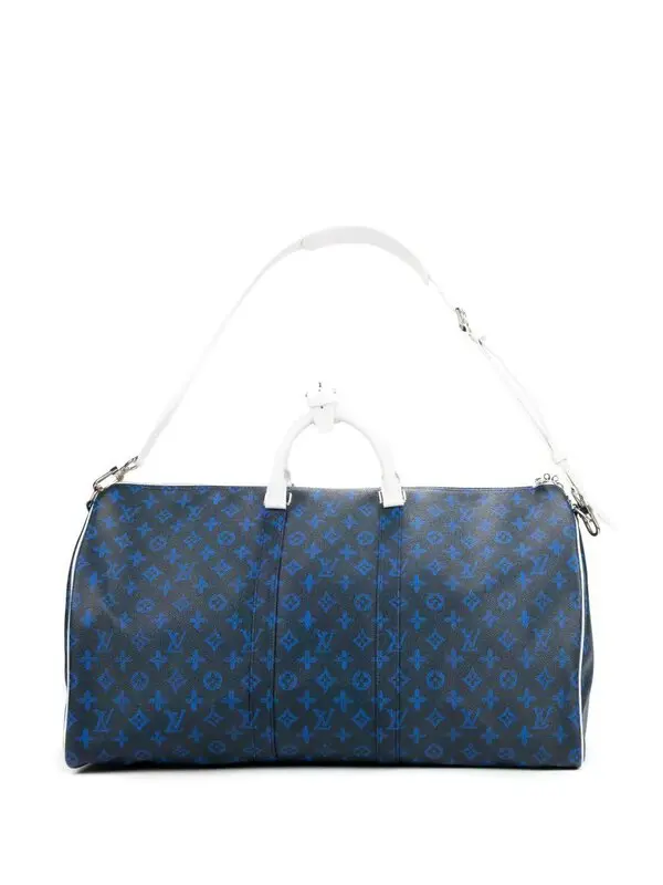LOUIS VUITTON Everyday Keepall Bandoulière 50 Luggage Bag - Blue