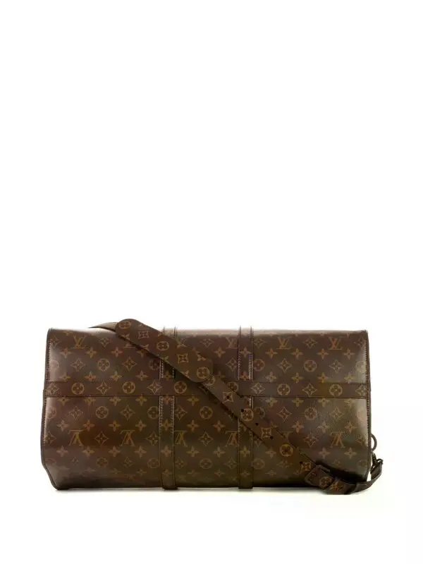 LOUIS VUITTON Nebula Keepall Bandouliere 50 Monogrammed Luggage - Brown