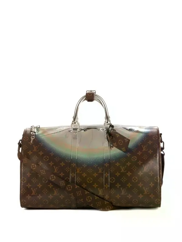 LOUIS VUITTON Nebula Keepall Bandouliere 50 Monogrammed Luggage - Brown