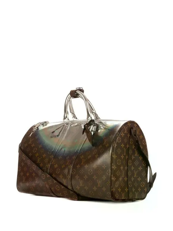 LOUIS VUITTON Nebula Keepall Bandouliere 50 Monogrammed Luggage - Brown