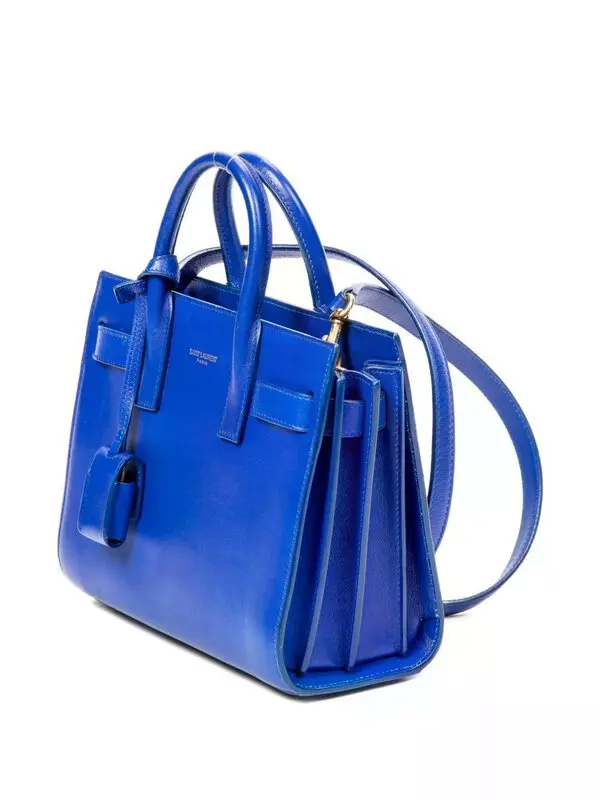 Saint Laurent Sac De Jour Satchel - Blue