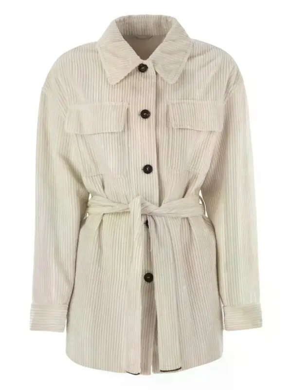 Brunello Cucinelli Corduroy Shirt - Neutrals