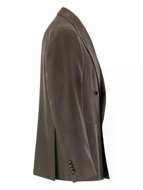 Tagliatore Double-breasted Patch-pocket Blazer - Brown