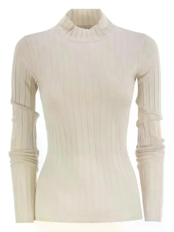 Brunello Cucinelli Ribbed High-neck Sweater