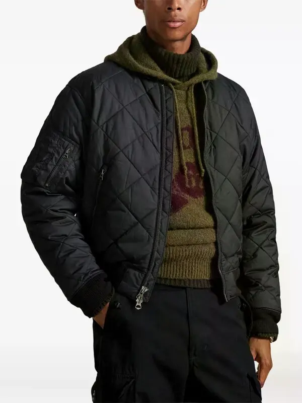 Polo Ralph Lauren Quilted Diamond-pattern Bomber Jacket