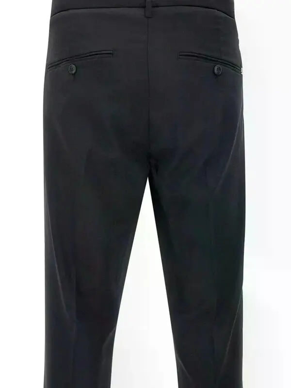 DONDUP Turn-up Wool-blend Tapered Trousers