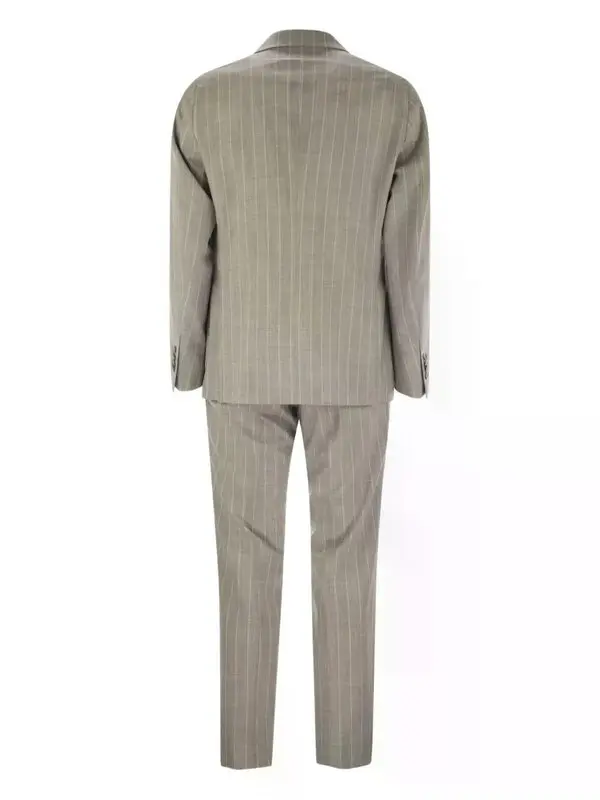 Tagliatore Pinstripe Two-button Suit - Grey
