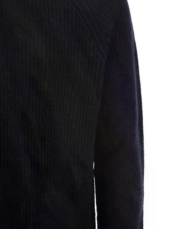 RAKKI Rebel Ribbed Crew-neck Sweater - Blue
