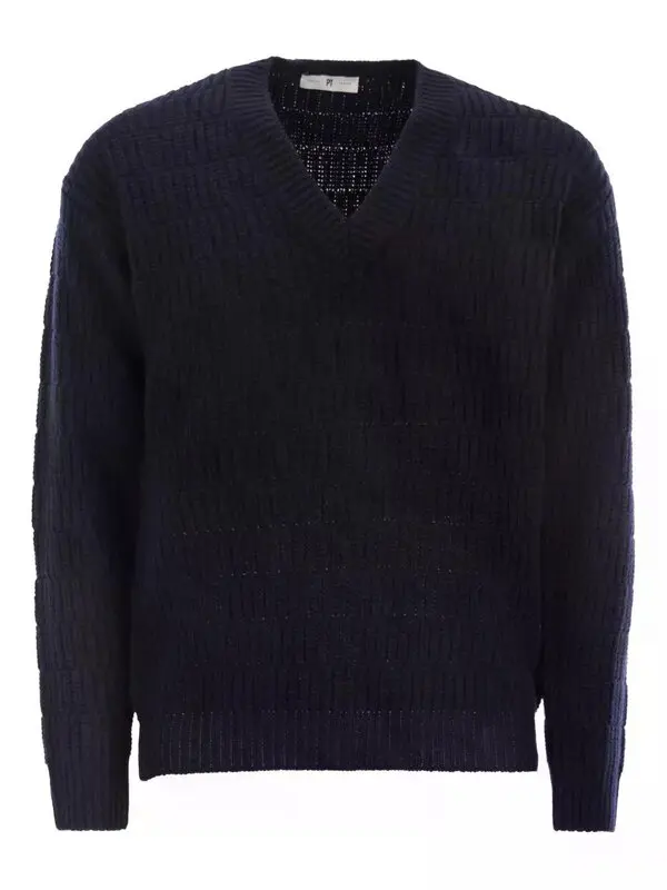 PT TORINO V-neck Sweater - Blue