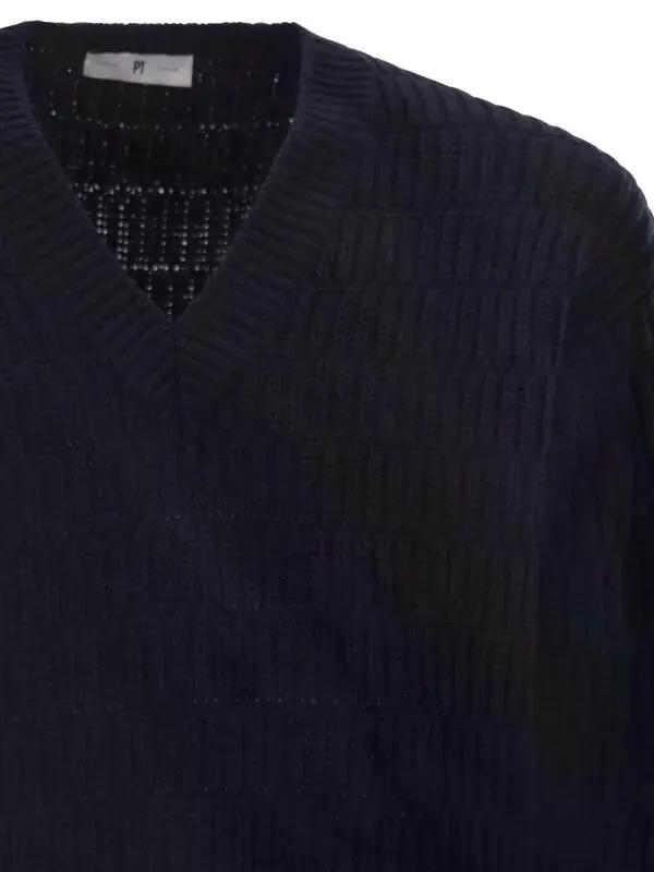 PT TORINO V-neck Sweater - Blue