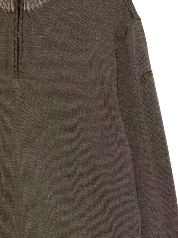 Paul & Shark Wool Half-zip Jumper - Brown