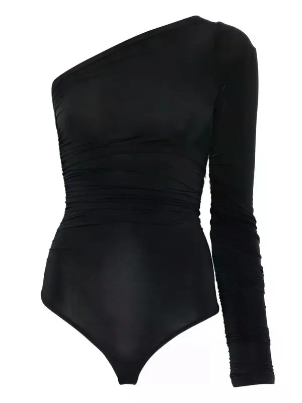 Wolford One-shoulder Long-sleeve Body - Black