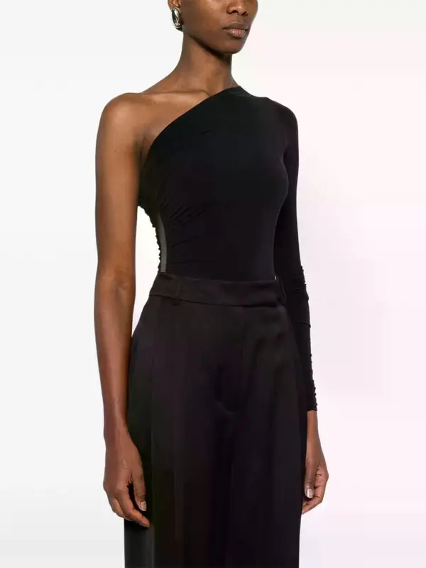 Wolford One-shoulder Long-sleeve Body - Black