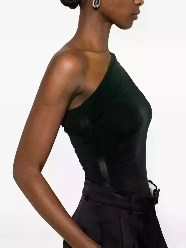 Wolford One-shoulder Long-sleeve Body - Black