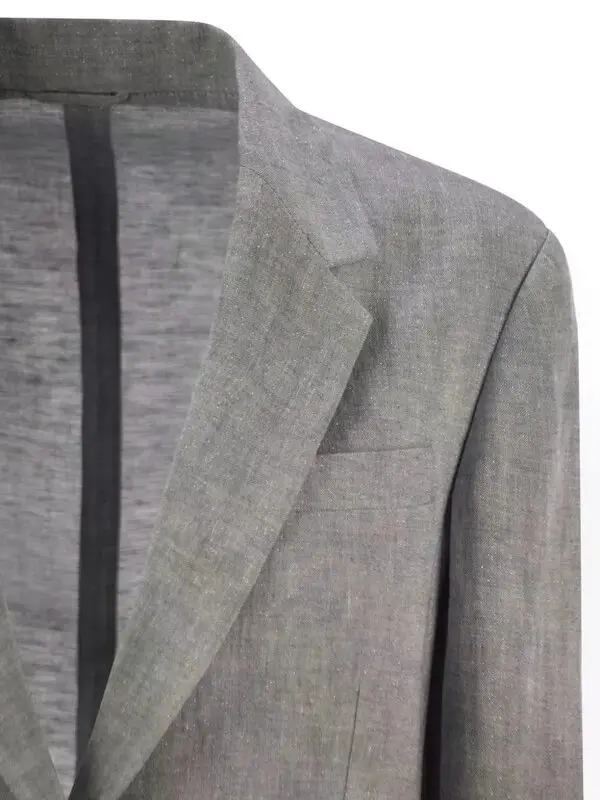 Brunello Cucinelli Linen-blend Blazer - Grey