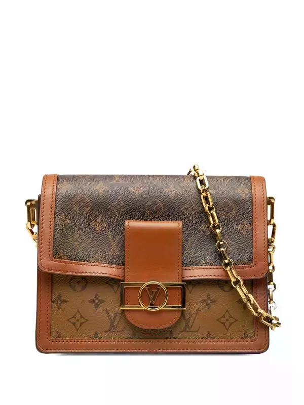 LOUIS VUITTON 2019 Monogram Reverse Dauphine Mm Satchel