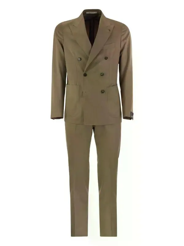 Tagliatore Double-breasted Wool Suit - Brown