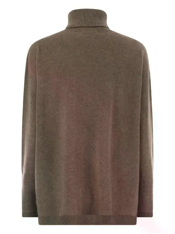 VANISÈ Giuly High-neck Asymmetrical Sweater