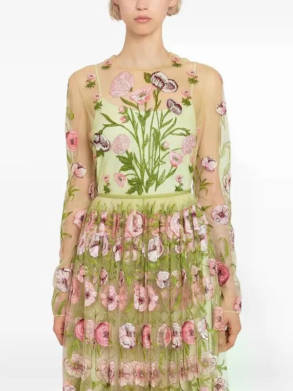 green emerald velvet dress Giambattista Valli Size Xs Black Burgundy Polyester Blend Floral Dress