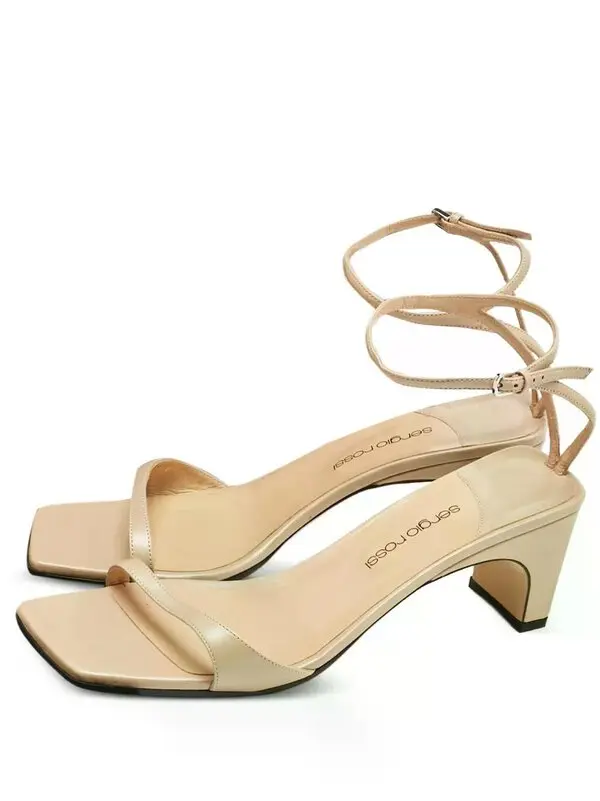 SERGIO ROSSI Grazie Ankle Strap Sandals - Neutrals