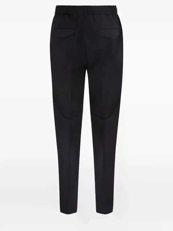 Peserico Pleat-detail Drawstring-waist Trousers - Black