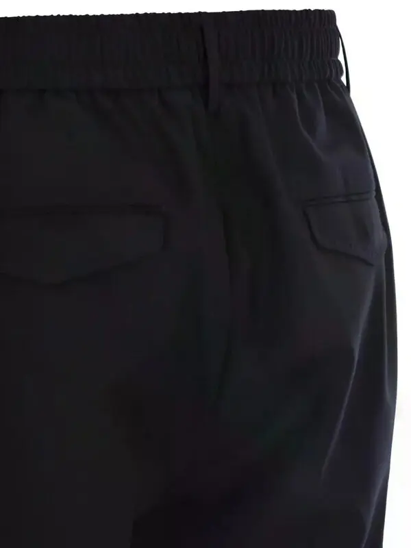 Peserico Pleat-detail Drawstring-waist Trousers - Black