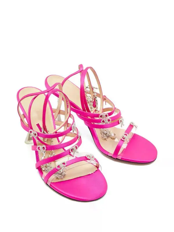 Mach & Mach Camille Crystal-bow Sandals
