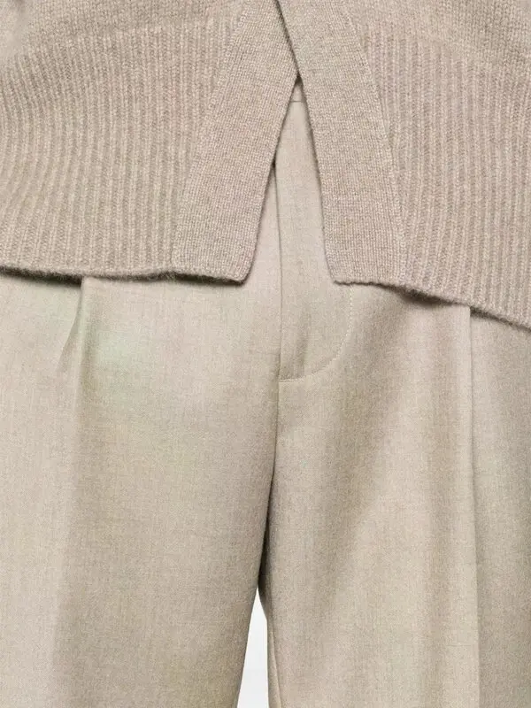 DELL'OGLIO Pleated Tailored Trousers