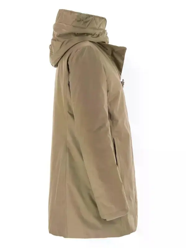 FAY Zip-up Hooded Parka - Neutrals