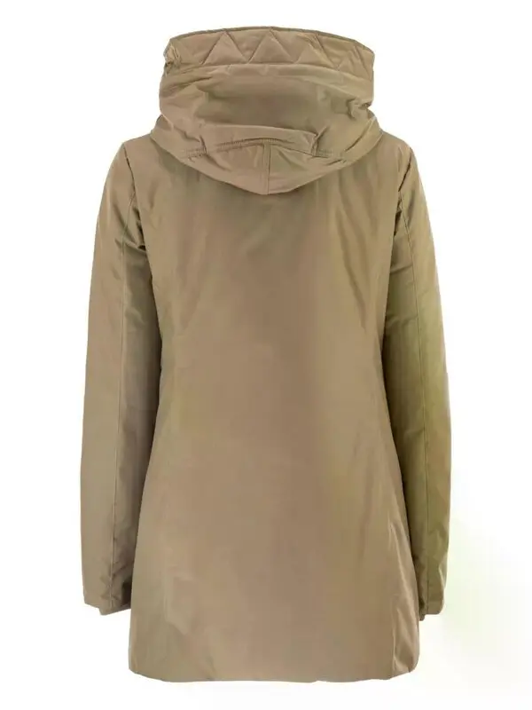 FAY Zip-up Hooded Parka - Neutrals