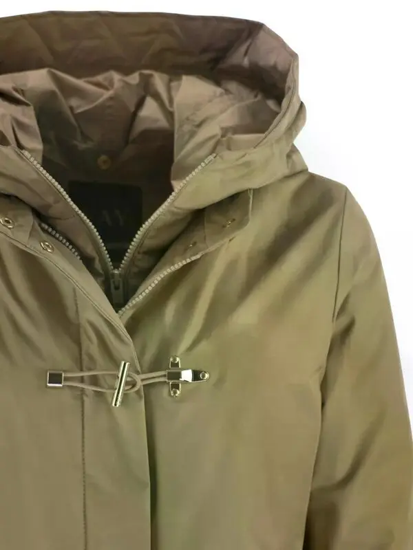 FAY Zip-up Hooded Parka - Neutrals