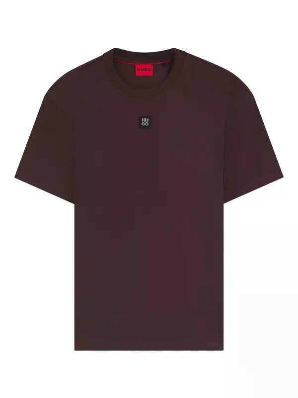Hugo Logo-patch T-shirt - Brown